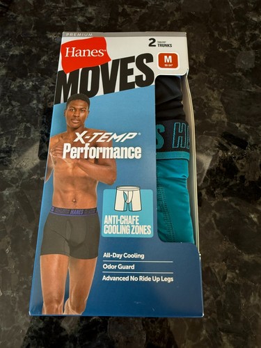 New Men's Medium (32-34) Tagless Trunks Hanes X-Temp Performance Boxers ...