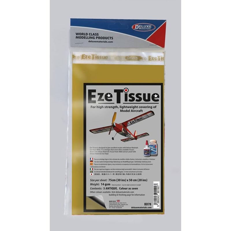 DELUXE Eze Tissue Antik Bespannpapier 75 x 50 m 3Stk. ab 14 g/m² | eBay ...