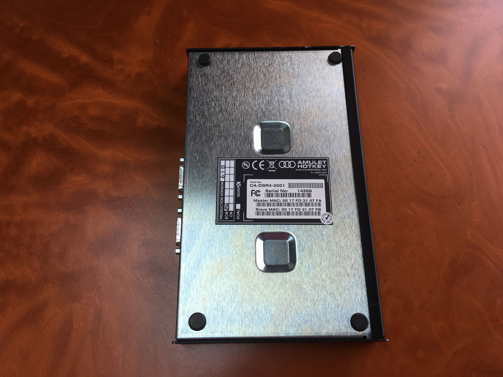 Amulet Hotkey Quad Monitor PC over IP Portal Hardware Unit DXR4-iP CA ...