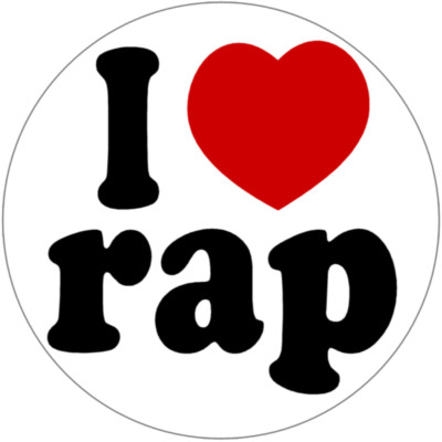 I Love Rap - 3 Pack Circle Stickers 3" x 3" - Rapper Music Hip Hop | eBay