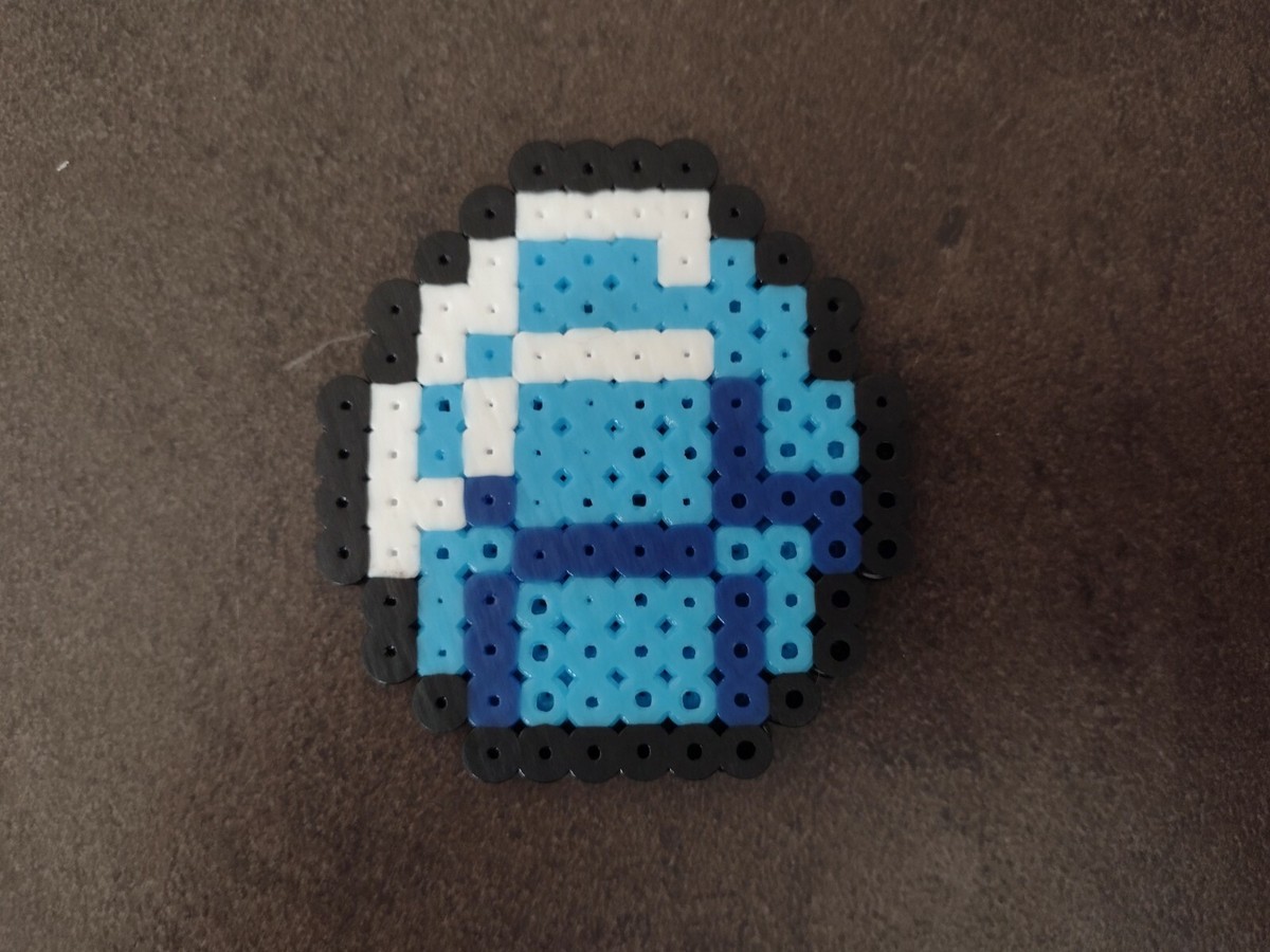 Minecraft Diamond Perler Beads