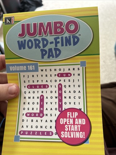Jumbo Word-Find Pad Volume 161 Never Used 73 Puzzles | eBay