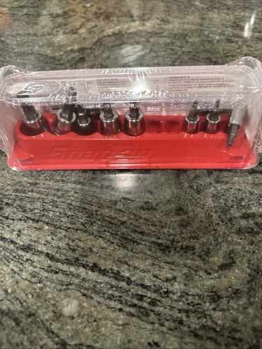 Snap-on 210eftxry 10 pc tamper resistant Torx bit socket set in tray ...