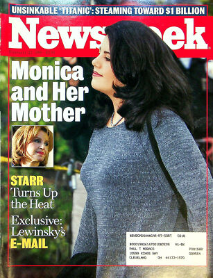 Newsweek Magazine February 23 1998 Monica Lewinsky Clinton Starr ...