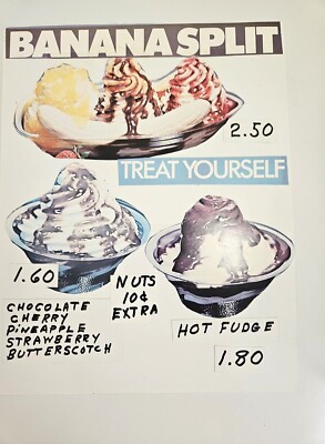 VINTAGE ICE CREAM MENU BOARD - From Mr. Softee Ice Cream Trk 1970's | eBay