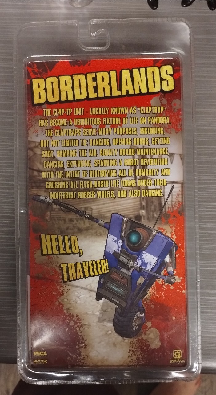 Borderlands Claptrap NECA CL4P-TP Model BLU14 Blue Collectible Figure ...