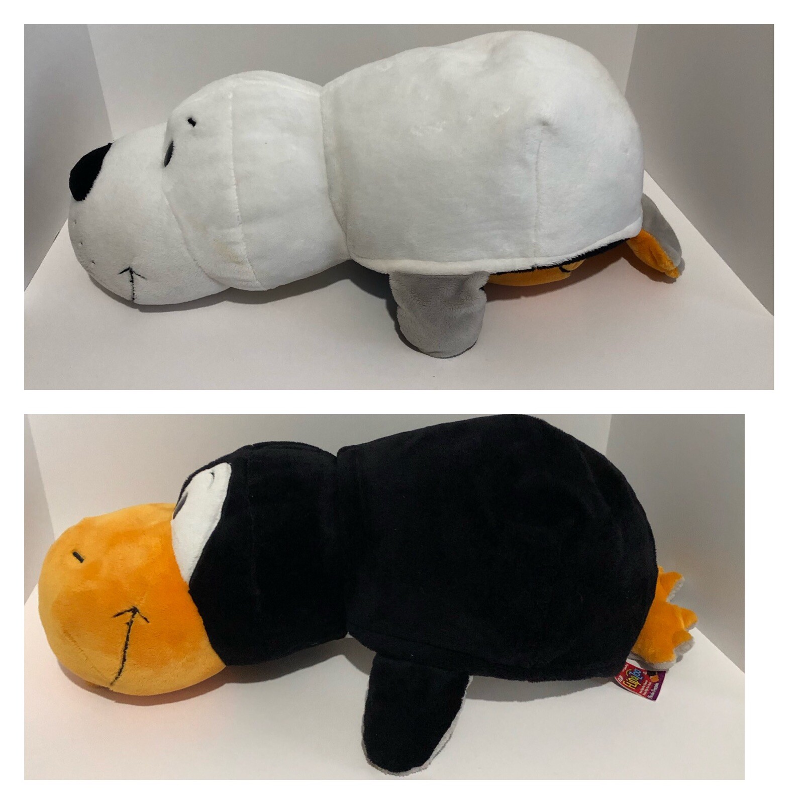 FlipAZoo Penguin/Seal Flippable Reversible Stuffed Animal 16" Plush ...