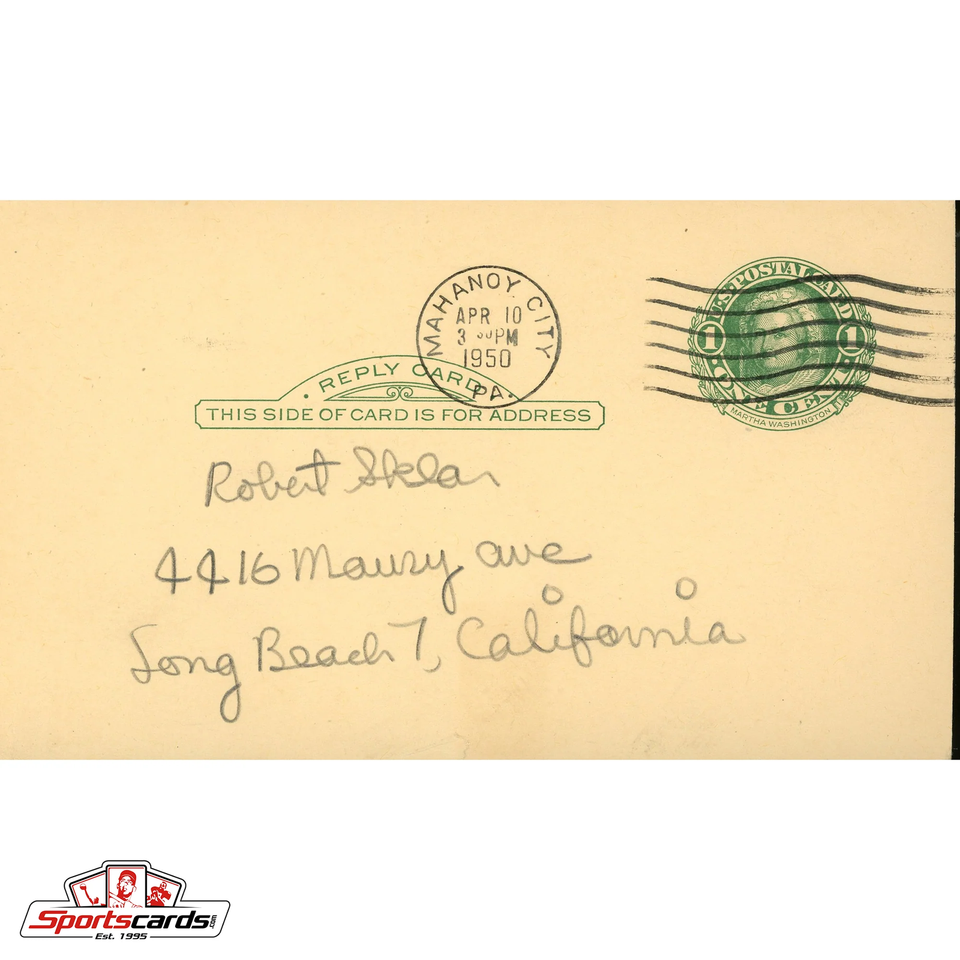 Joe Boley (d.60) Signed Auto 3x5 Index GPC Card Athletics 1927 Debut | eBay