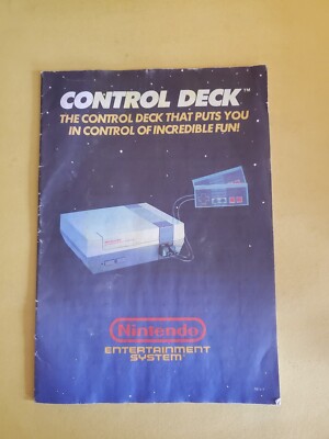 Control Deck Nintendo NES Authentic Instruction Manual Booklet Only Rev ...