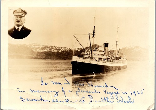 1925 S.S. Northwestern Steamboat Photograph, Seward, Alaska to Seattle ...