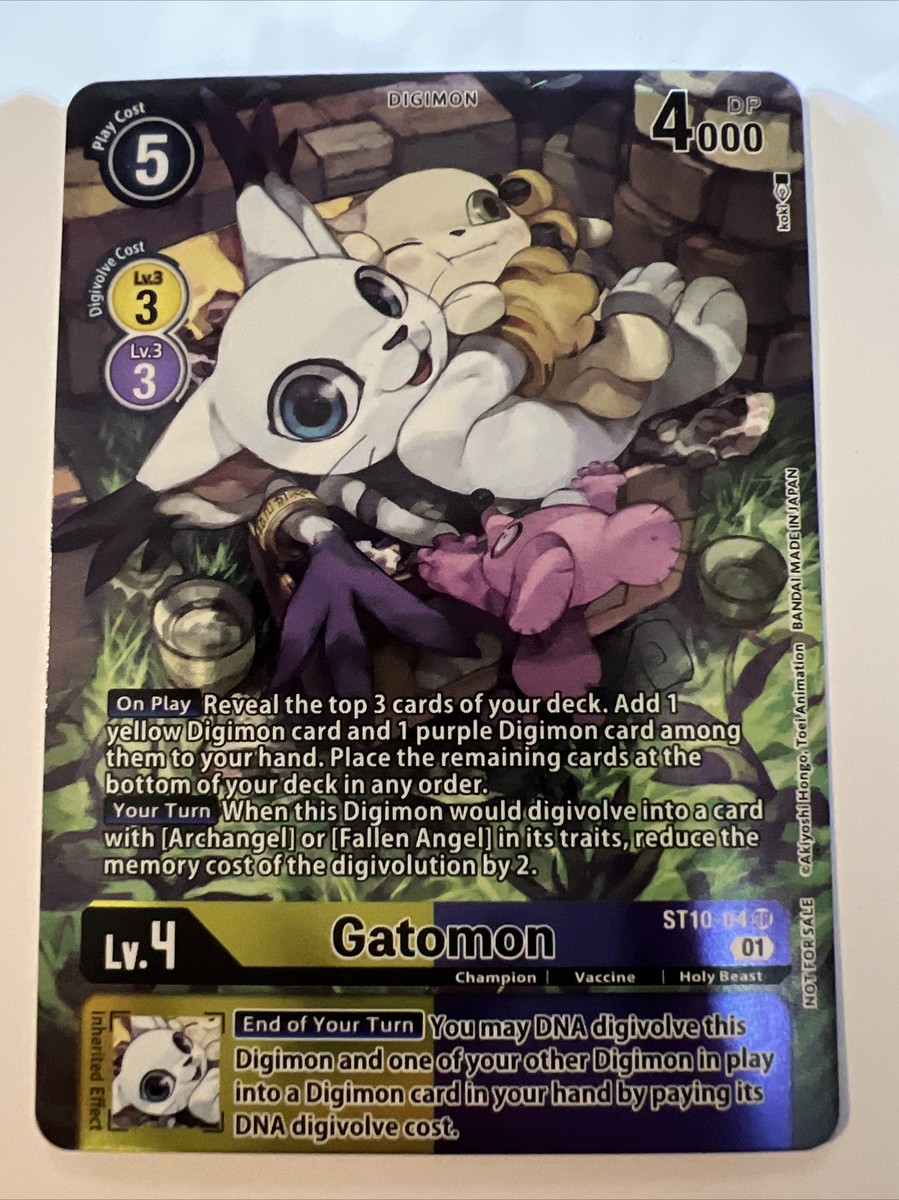 Patamon E Gatomon Dna Digivolve DIGI LOV 👾 — Gatomon ST10 04