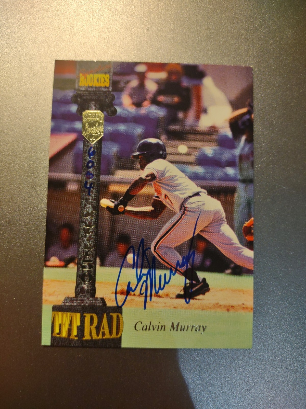 Calvin Murray 1994 Signature Rookies #45 Autograph San Francisco Giants ...