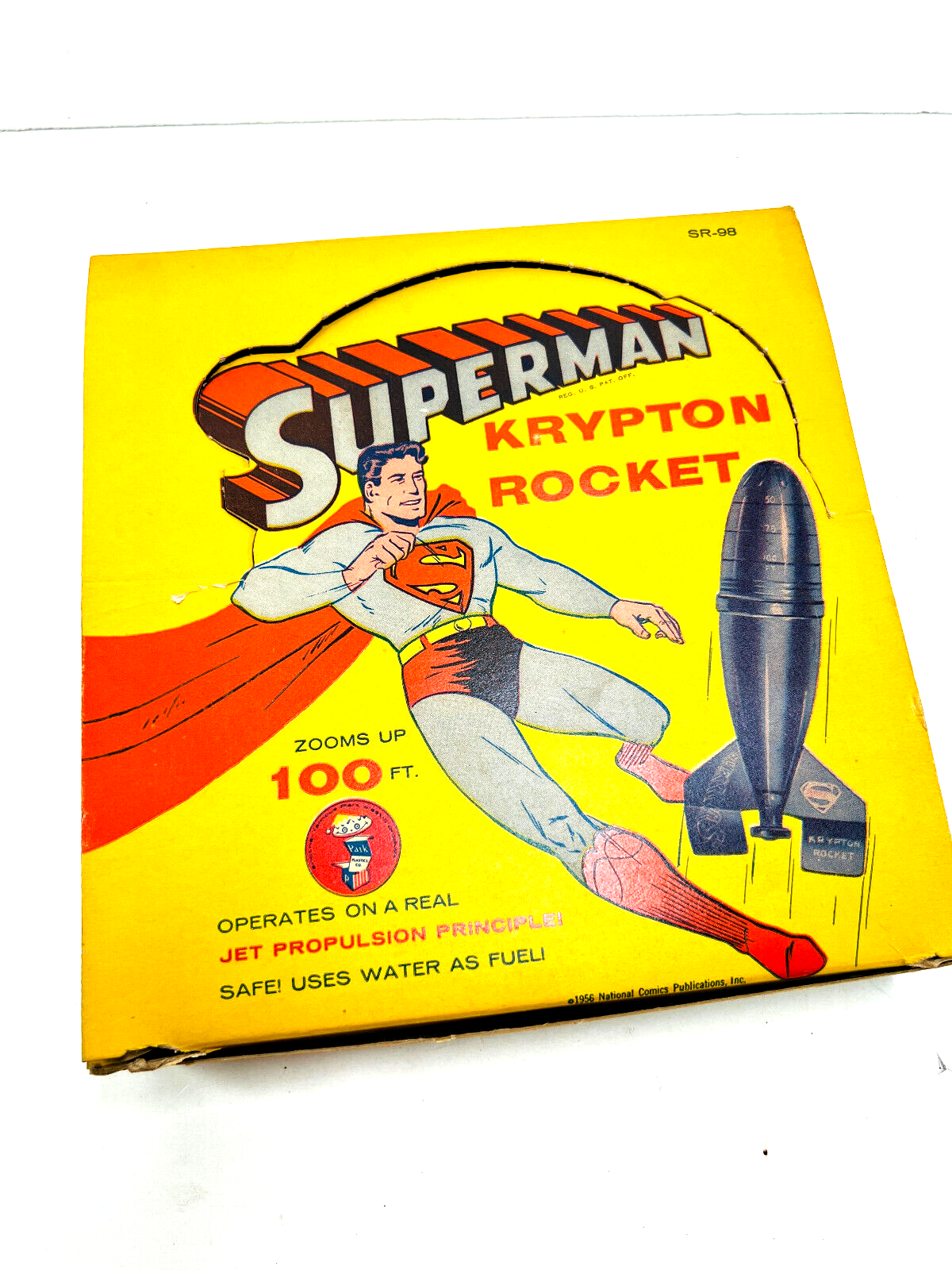 RARE 1956 Superman Krypton Rocket toy in Box 99% complete WOW | eBay