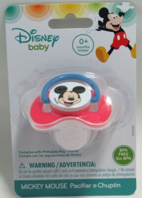 Mickey Mouse Red Pacifier Disney Baby BPA Free | eBay