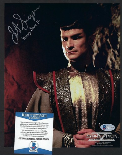 Jonathan Simpson signed 8x10 photograph BAS Authenticated Star Trek "Sarek" | eBay