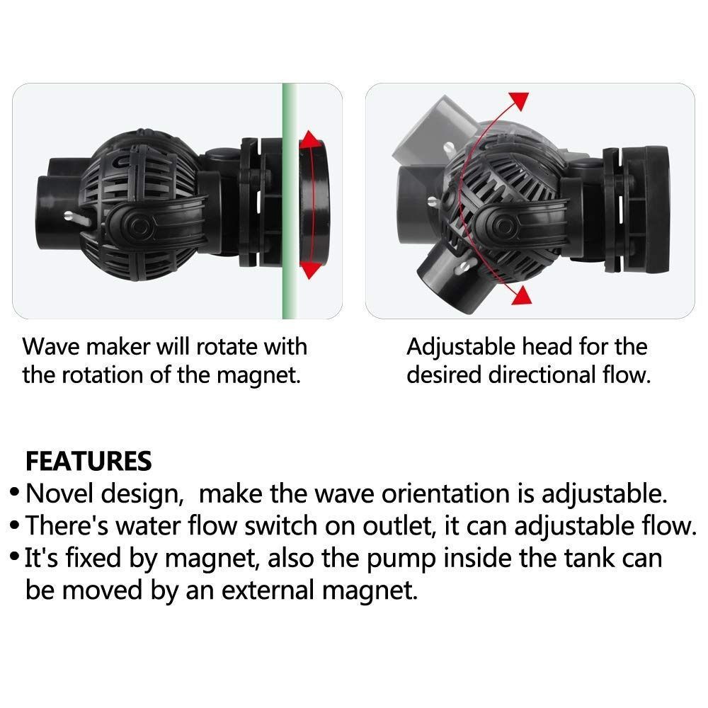 Adjustable Powerhead Black Wavemaker Pump Water Pumps Wave Maker | eBay