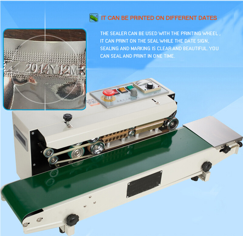 Auto Sealing Machine Continuous Plastic Poly Bag Sealer Horizontal PVC ...