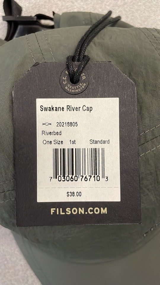 FILSON Swakane River Cap Riverbed Fast Drying Nylon Baseball Style ...