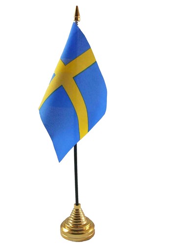 SWEDEN TABLE FLAG desktop Swedish Stockholm Gothenburg Malmo FLAGS ...