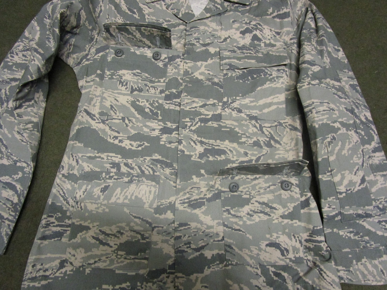 GENUINE USAF AFSOC ABU TIGER STRIPE COMBAT JACKET SHIRT COAT. 36" CHEST ...