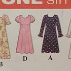 DRESS Robe long short adjustable style P 12 14 16 SIMPLICITY Sewing ...