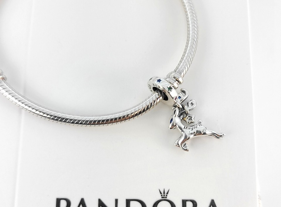 Authentic PANDORA Magical Christmas Reindeer Dangle Charm # 792826C01 w ...