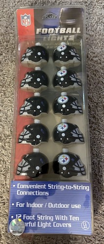 NEW Vintage NFL Pittsburgh Steelers Christmas Holiday Helmet 12' String ...