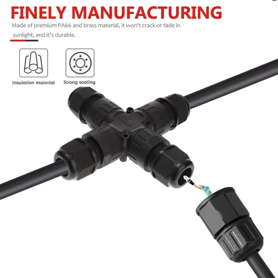 Waterproof Connector Weatherproof Cable Entry Gland Electrical Cord | eBay