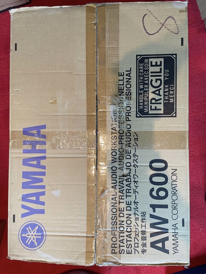 Yamaha AW1600 Hard Disk Multitrack Recorder with CD Drive boxed manual ...