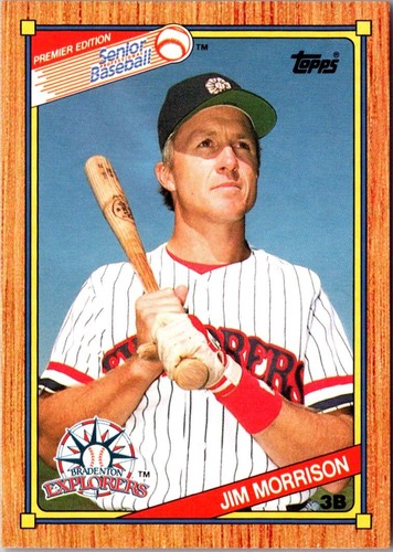 1989 Topps Senior League Jim Morrison #61 Bradenton Explorers Baseball ...