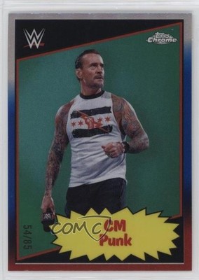2025 Chrome WWE 1985 Topps Current Red White & Blue Refractor /85 CM ...