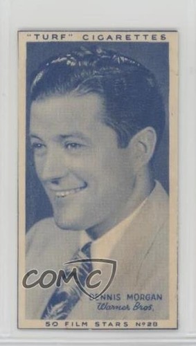 1947 Turf Cigarettes Film Stars Dennis Morgan #28 0a6 | eBay