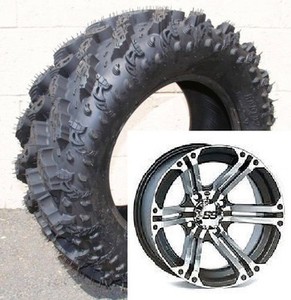 Set of (4) 28-10-12 28x10-12 Interco Reptile ATV UTV Tires and wheels ...