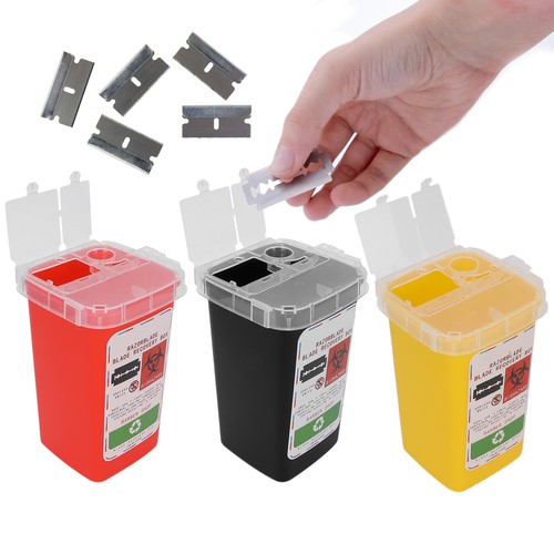 Disposal Blade Container Barbershop Hair Salon Shaving Knife Blade ...