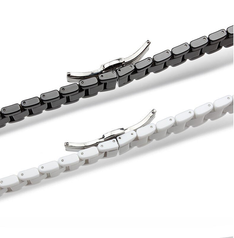 Butterfky Buckle Ceramic Watch Band 20mm 22mm 14mm 16mm Ceramics Strap ...