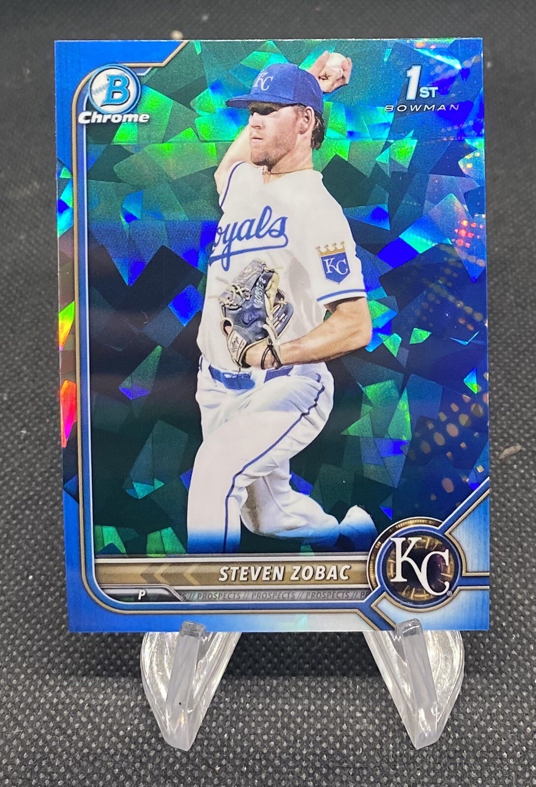 2022 Bowman Draft Sapphire Steven Zobac BDC-101 - Kansas City Royals ...