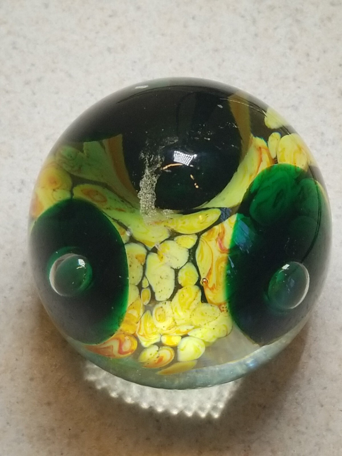 ERICKSON ART GLASS EMERALD GREEN CALLA LILY PAPERWEIGHT 3 1/2" | eBay