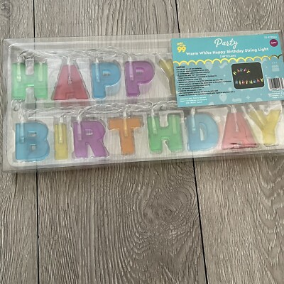 Happy Birthday String lights 7.8ft | eBay