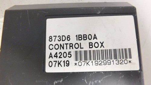08 09 2008 2009 INFINITI EX35 CHASSIS CONTROL MODULE 873D6 1BB0A #1413 ...