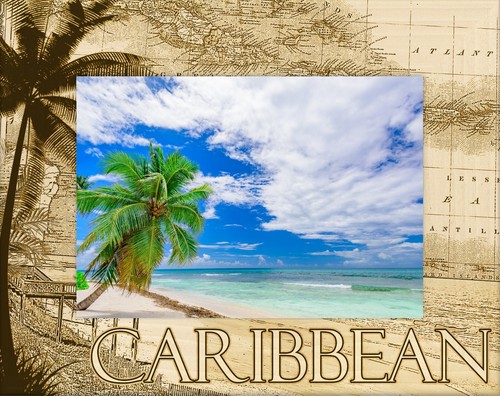 Caribbean Laser Engraved Wood Picture Frame Landscape (8 x 10) | eBay