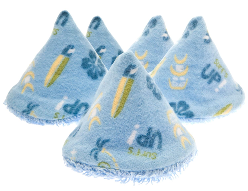Pee Pee Teepee 5-Pack for Baby Boy – Blue Surf Design + Laundry Bag ...
