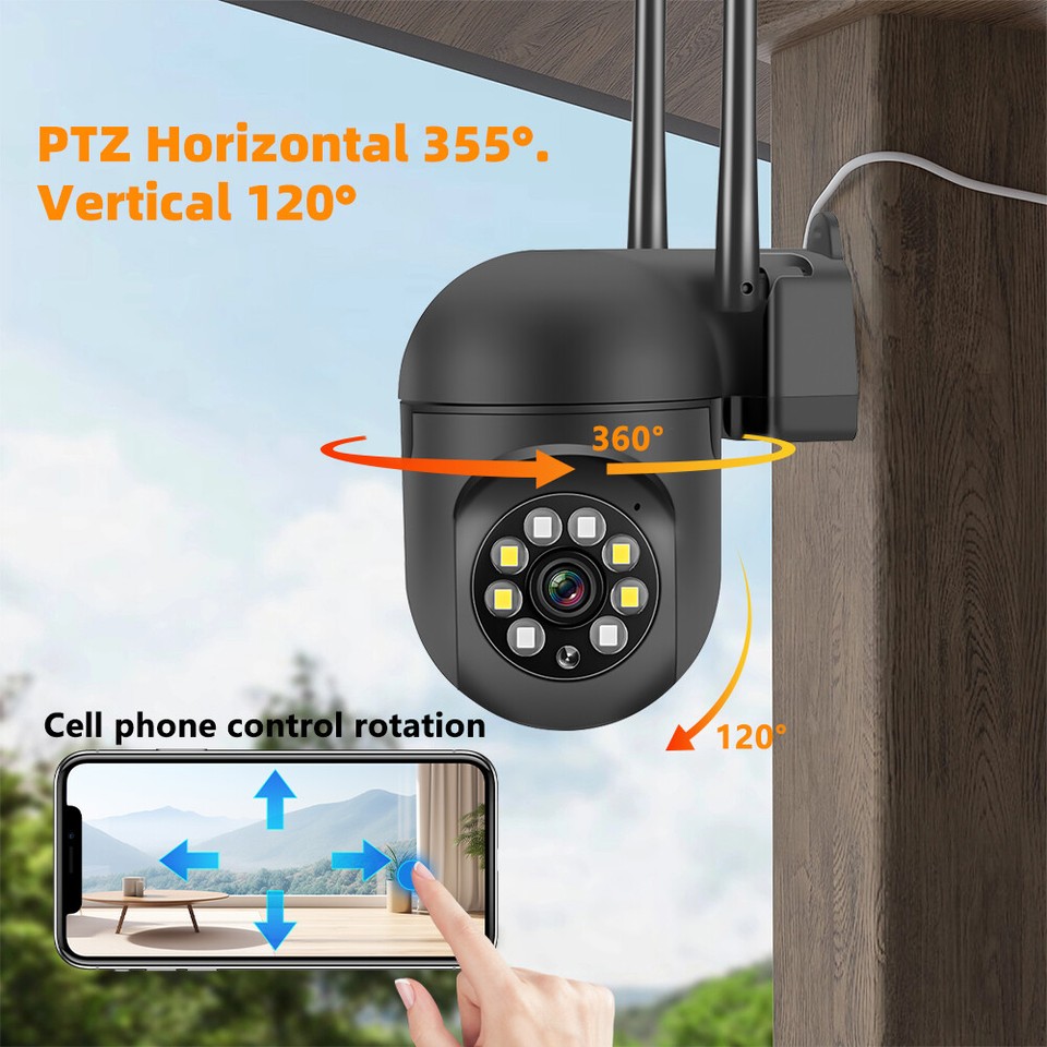 Wireless 5G WiFi Security Camera System Smart Outdoor Night Vision ...