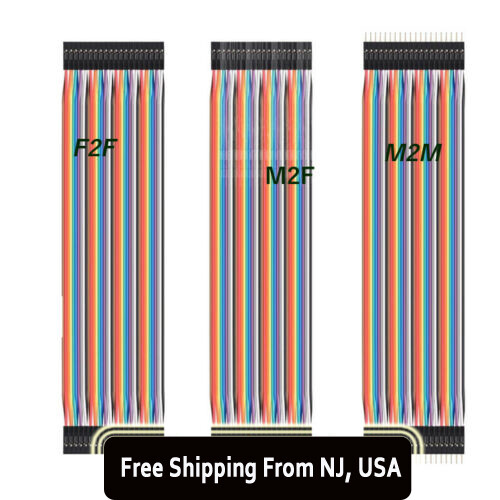 40pcs 2.54MM Dupont Wire Jump Jumper Cables For Arduino Raspberry pi | eBay