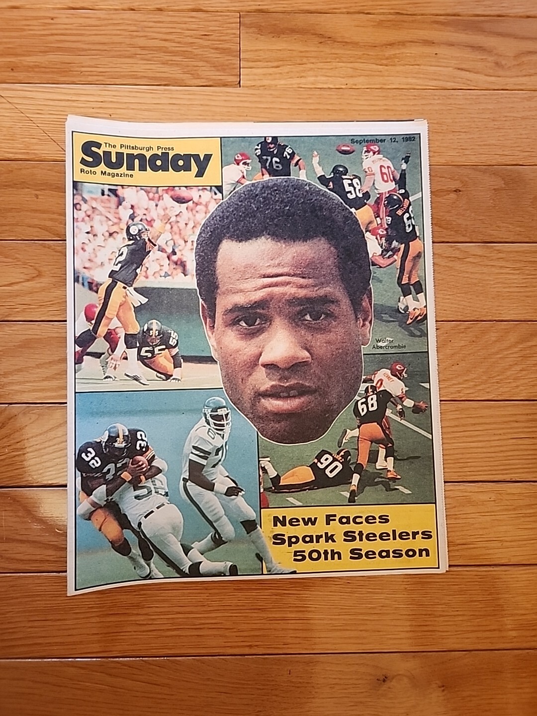 Vintage Football Pittsburgh Steelers 1982 LAMBERT BRADSHAW Sunday Paper ...