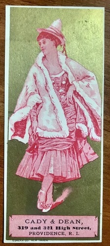 Vintage Victorian Trade Card Cady & Dean Providence RI House Furnishing ...