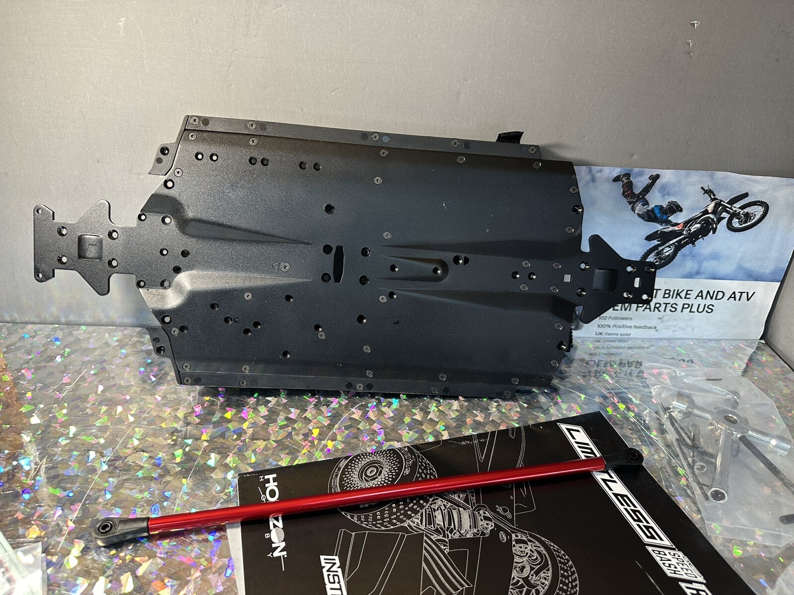 ARRMA V2 limitless chassis Brace Parts Battery Tray 6s 8s speed NEWEST ...