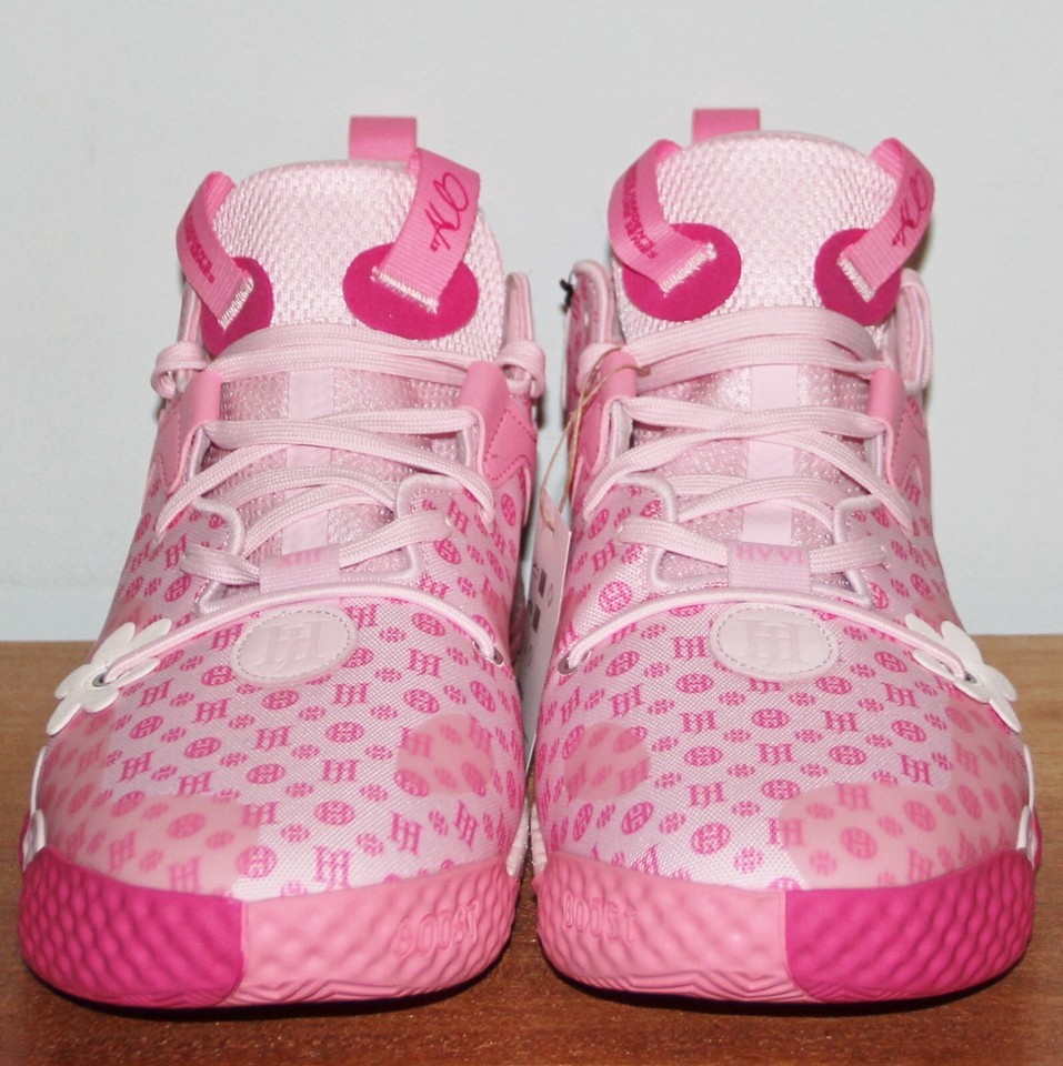 Adidas Harden Vol 6 Monogram Pink Basketball Shoes Mens 14 GW9033 New ...
