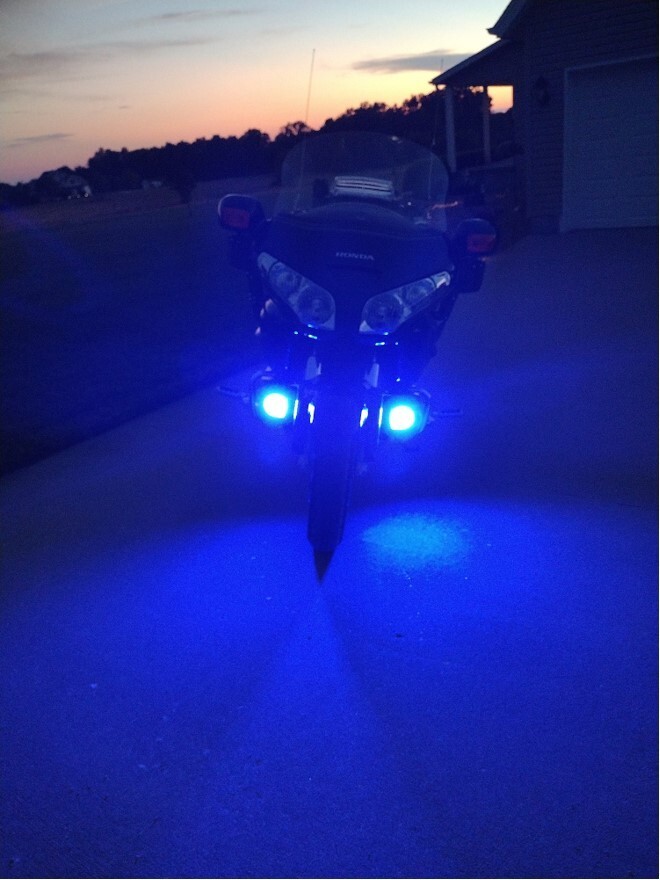 BlingLights Brand Blue Halo LED Fog Lights for 2001-2010 Honda Gold ...