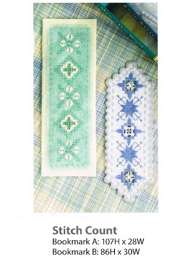 HARDANGER BOOKMARK DUO CROSS STITCH PATTERN ONLY ZA - T2 , YD EYEA | eBay