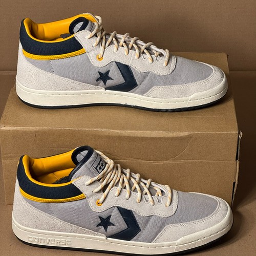 Converse CONS White Navy Yellow Size 12 Men / 13.5 Women Skate Shoes ...